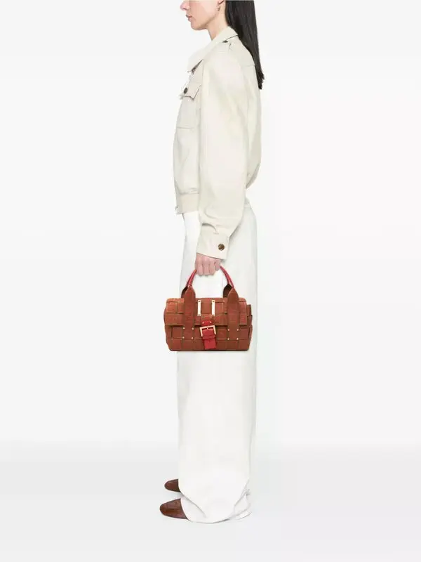 Fendi Zucca Canvas Crossword Handbag