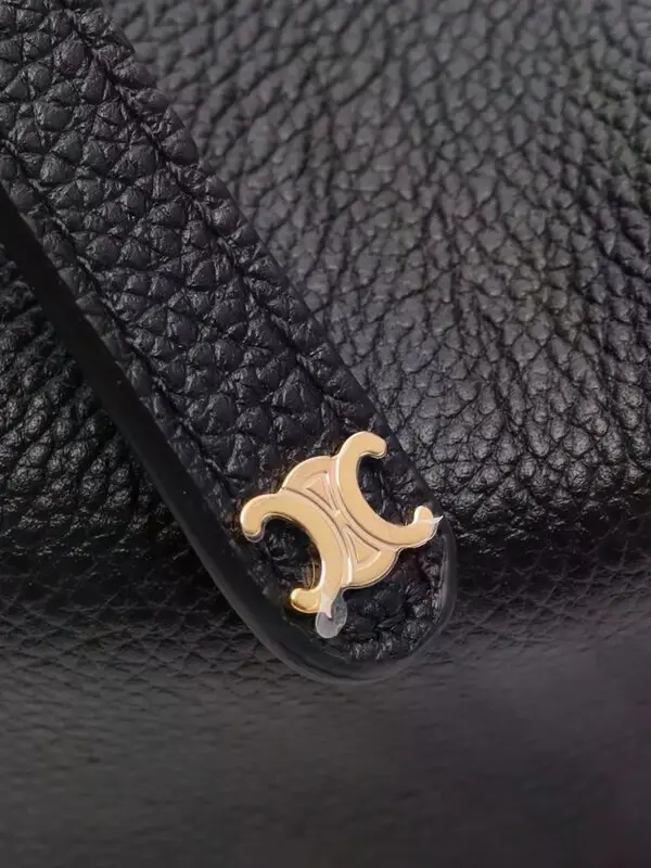 Celine Leather Satchel - Black