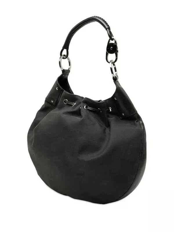Gucci Canvas Drawstring Hobo Bag