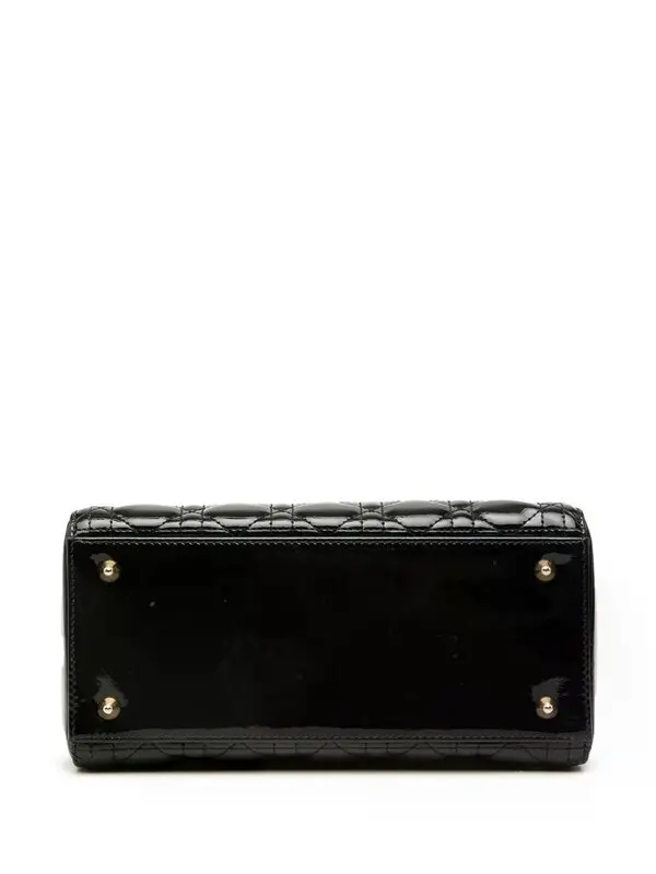 Dior Medium Patent Cannage Lady Satchel