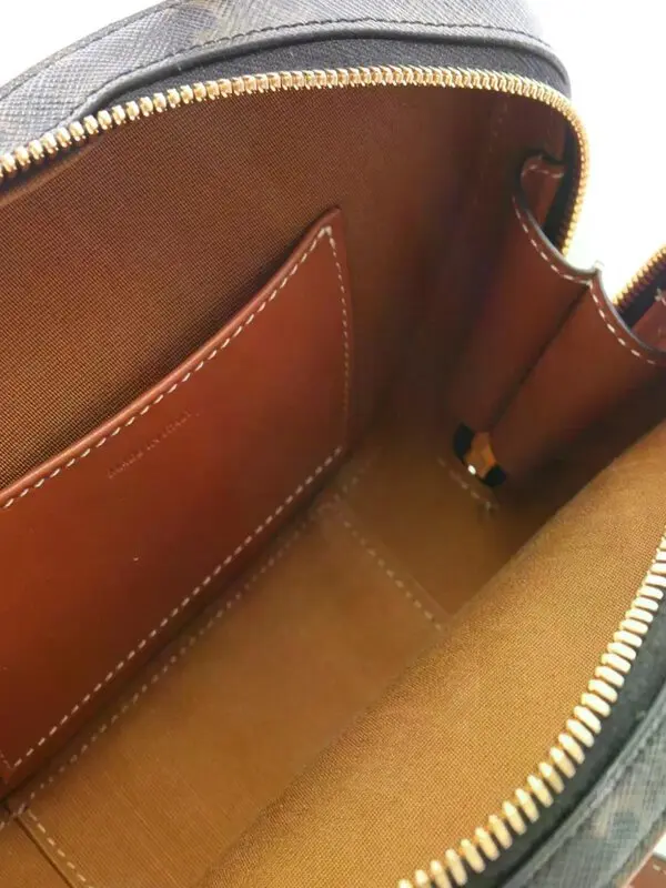 Celine Triomphe Coated Canvas Satchel