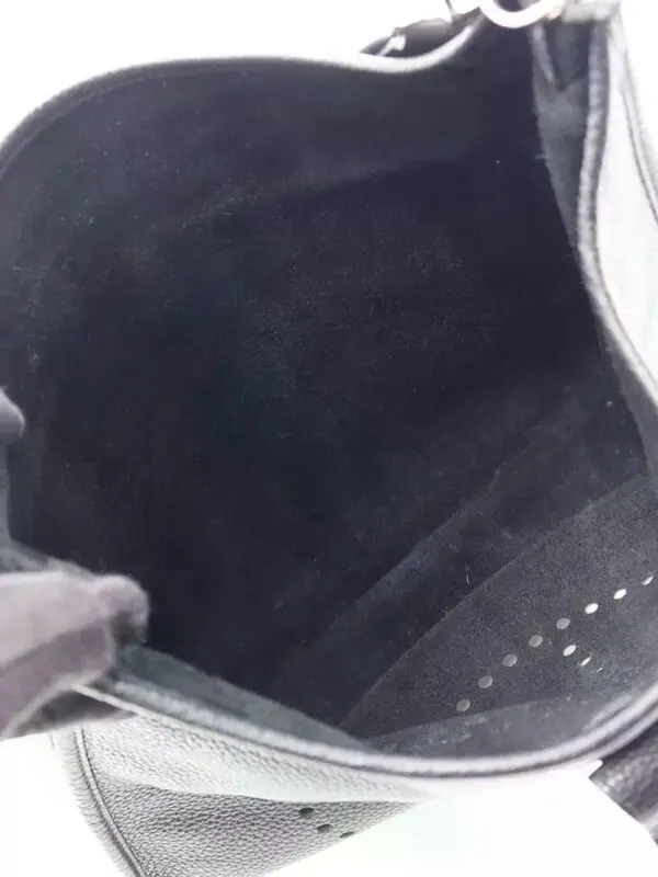 Hermès Clemence Evelyne Iii Gm Bag - Black