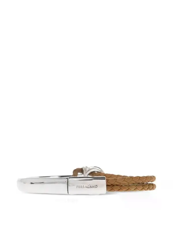 FERRAGAMO Gancini Braided Bracelet