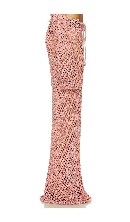 BANANHOT Crochet Knit Maxi Skirt
