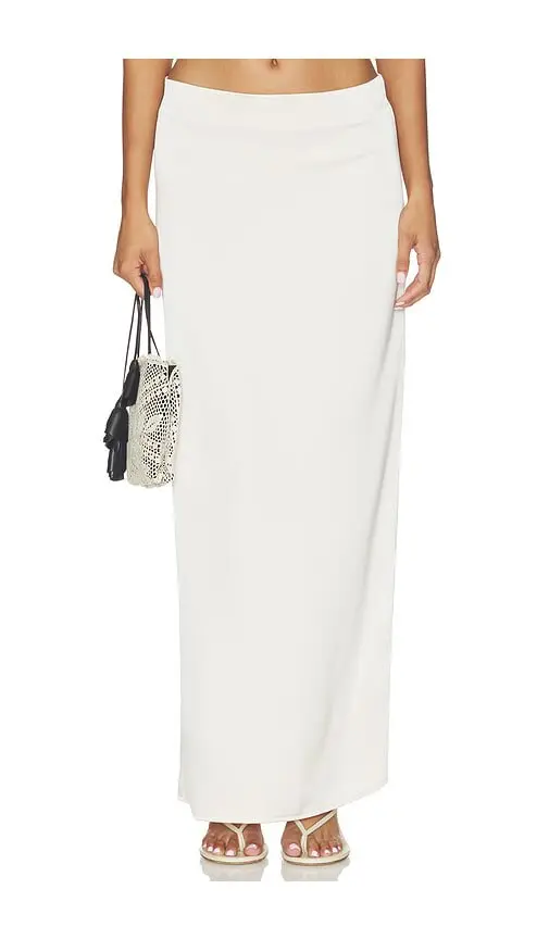 Lioness Front Row Maxi Skirt - Cream
