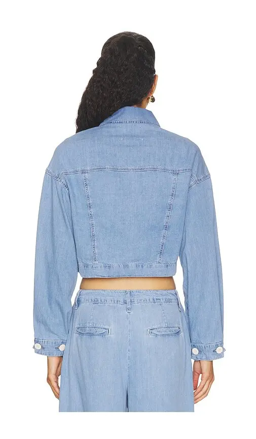 L'Agence Gaines Balloon Sleeve Denim Jacket