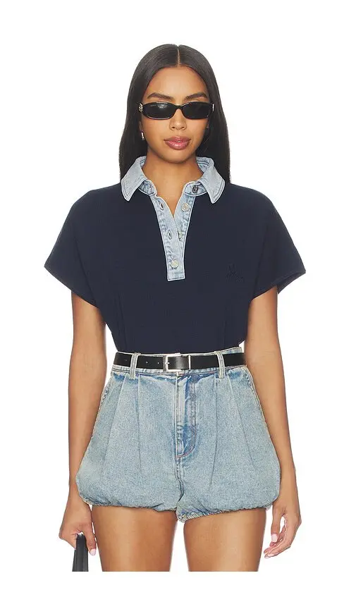 SEROYA Corsa Top In . Also - Navy