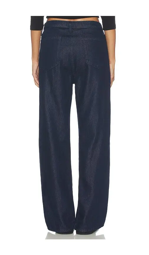 Rag & Bone Phoebe Featherweight Drawstring Wide Jeans - Blue