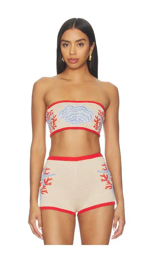 Retrofete Aralyn Knit Bandeau In . Also - Neutral