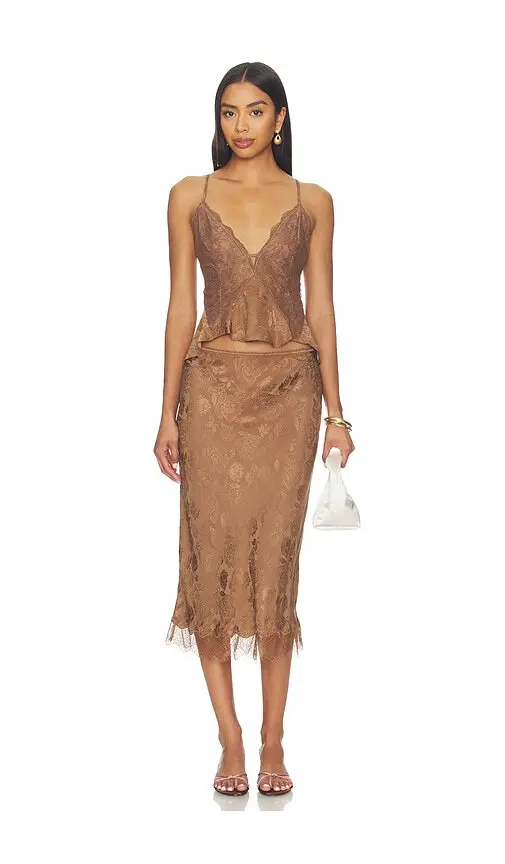 Ronny Kobo Danielle Jacquard Camisole Top