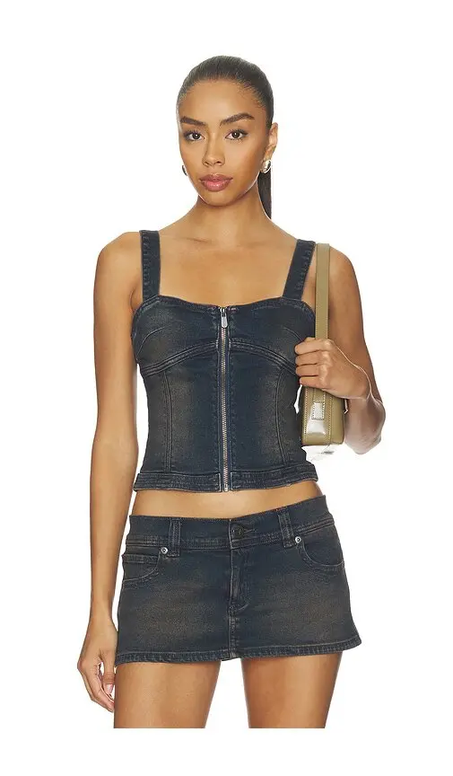 Abrand Denim Denim Bustier