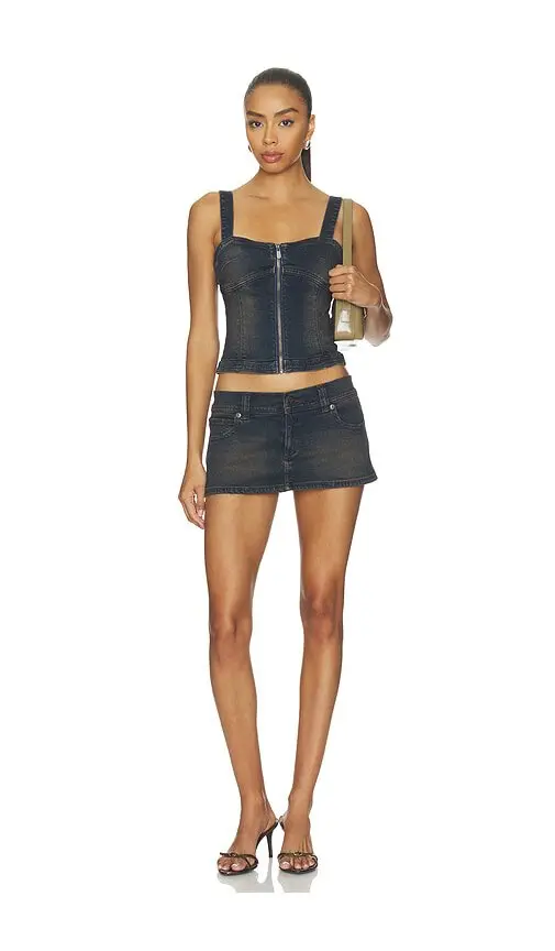 Abrand Denim Denim Bustier