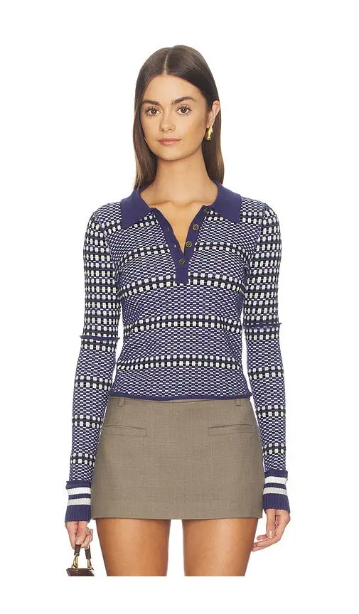 Free People X We The Free Level Up Swit Top - Navy