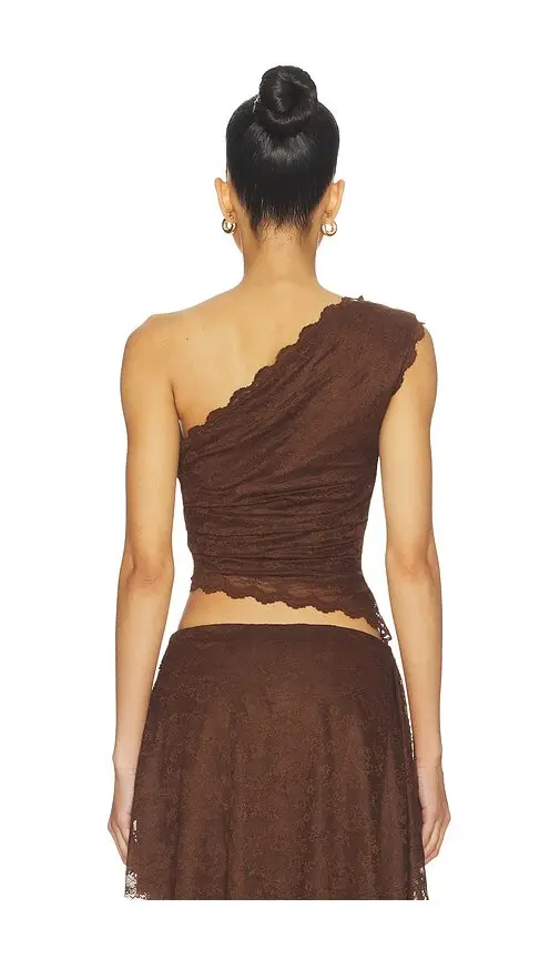 SOVERE / Harper One-shoulder Lace Top