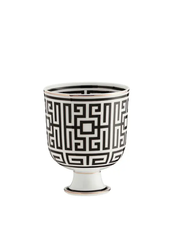 GINORI 1735 Labirinto Cachepot Vase - Black