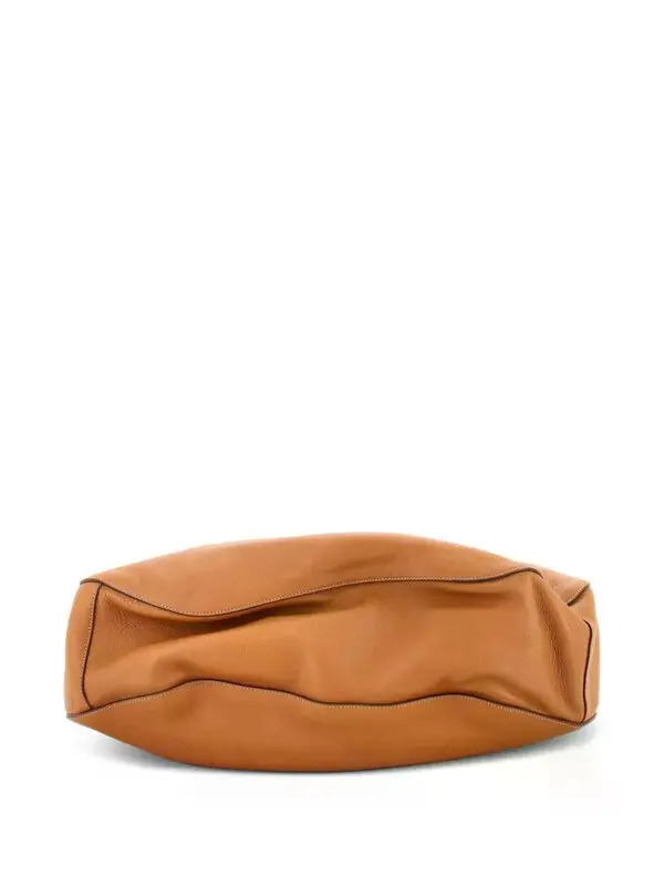 Prada Soft Grain Leather Large Hobo Bag
