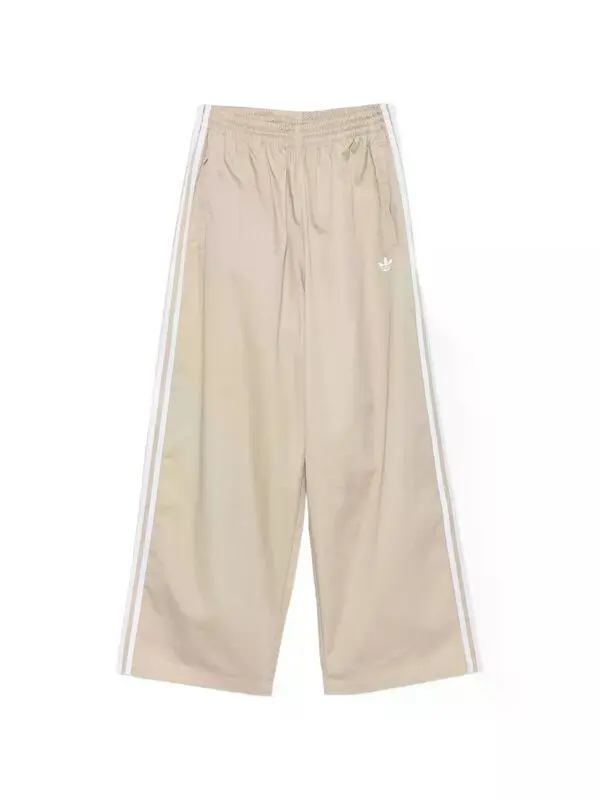 Adidas Adicolor Sst Logo-embroidered Trousers - Neutrals