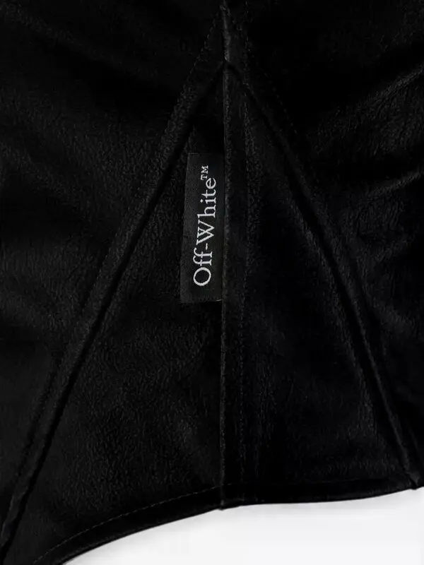 Off-White Zip-up Corset Top