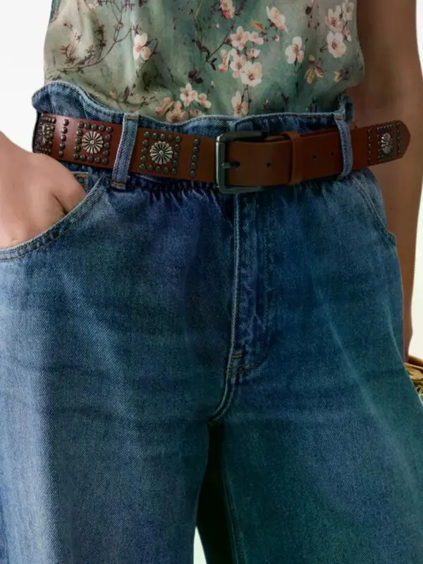 Liu Jo High Waisted Flare Leg Jeans With Belt