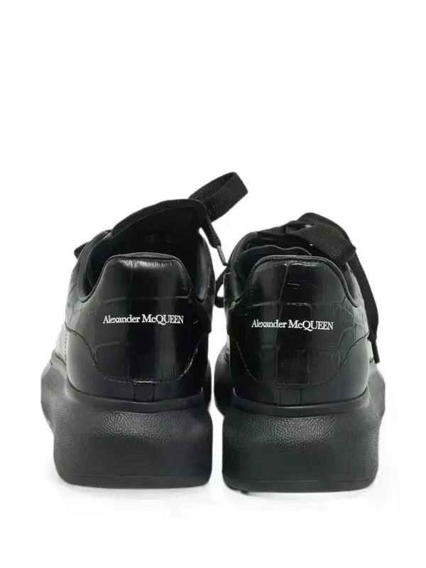 Alexander McQueen Oversized Leather Sneakers - Black