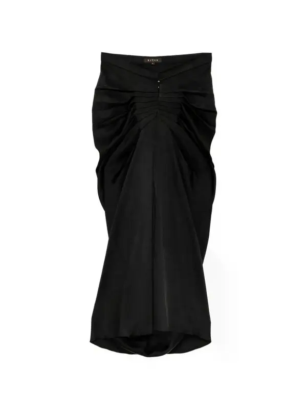 Biyan Ruched Draped Skirt