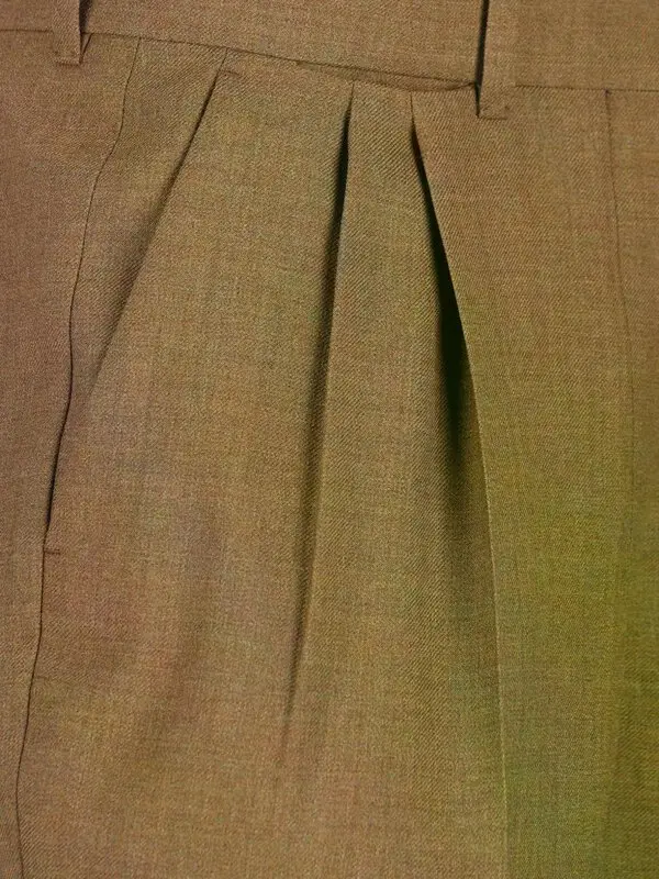 Prada Pleated Virgin-wool Trousers