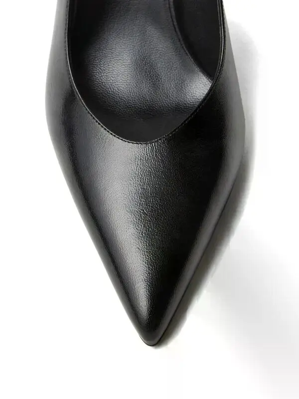 Versace Pointed Slingback Pumps With Buckle Fastening - Black