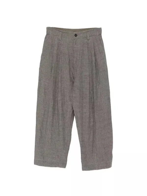 ZIGGY CHEN Check Pattern Tailored Trousers