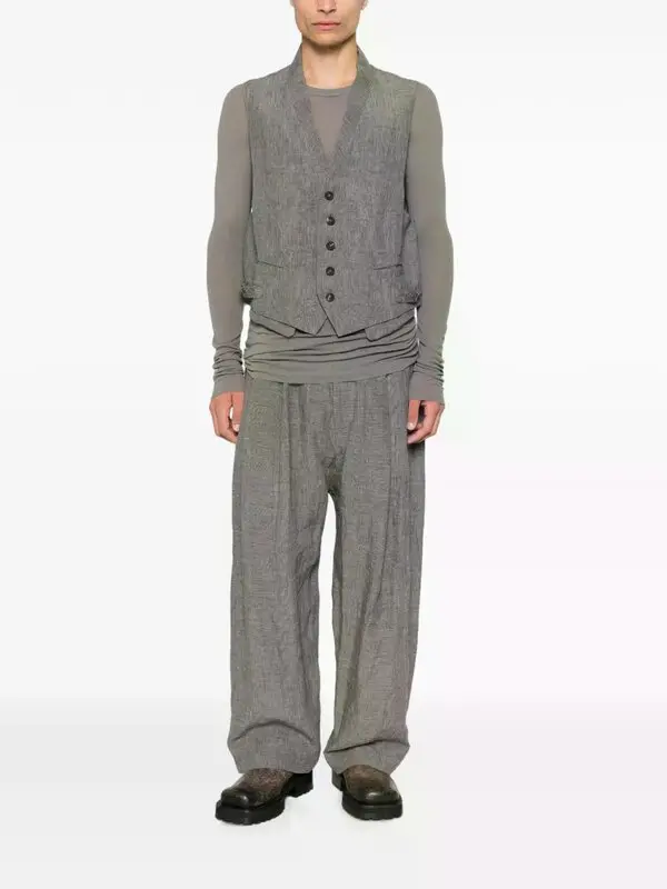 ZIGGY CHEN Check Pattern Tailored Trousers