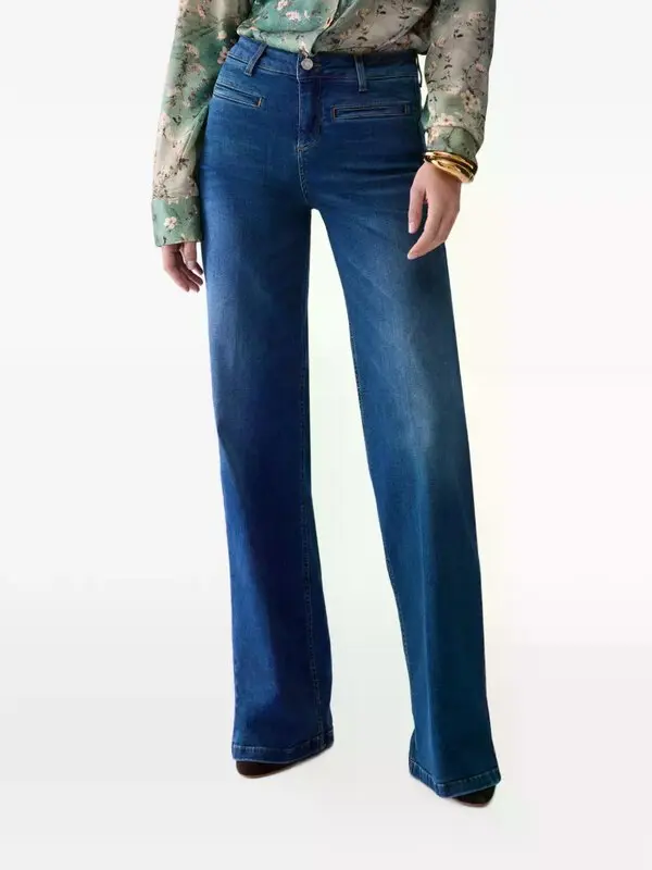Liu Jo Stonewash Flare Jeans