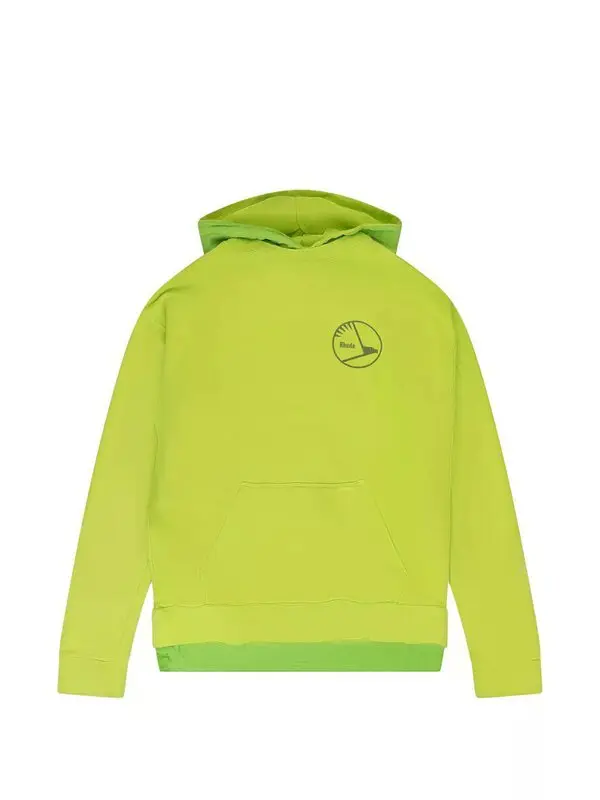 Rhude Layered Effect Logo-print Hoodie