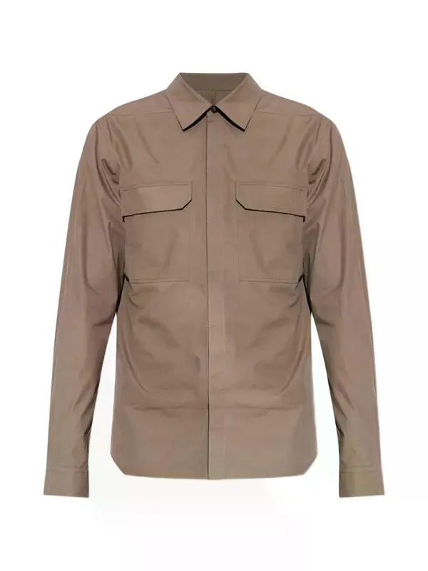 Rick Owens Flap-pocket Long-sleeve Shirt - Brown