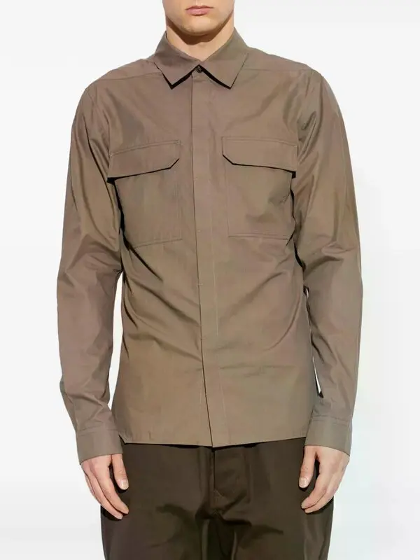 Rick Owens Flap-pocket Long-sleeve Shirt