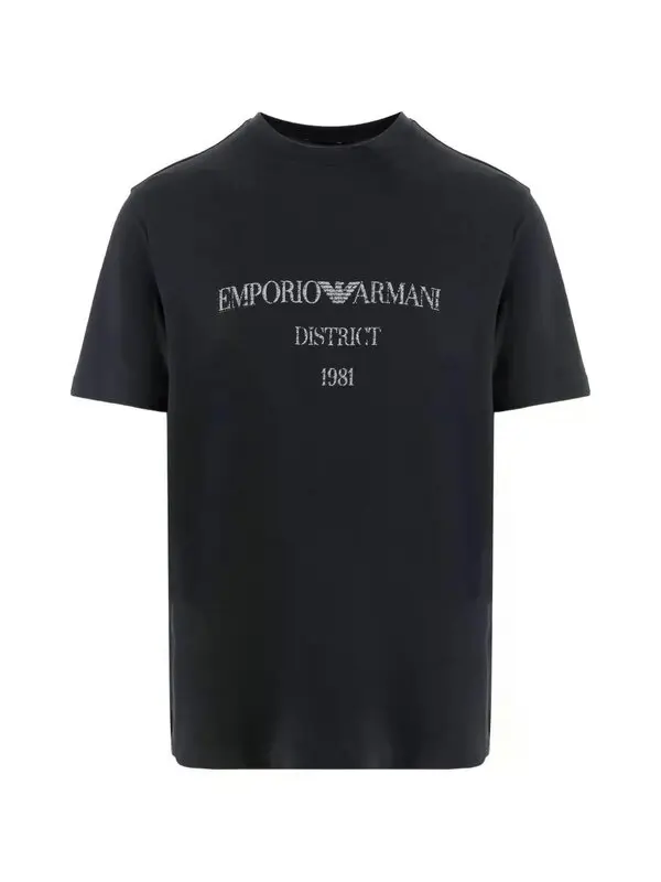 Emporio Armani Logo-print T-shirt - Blue