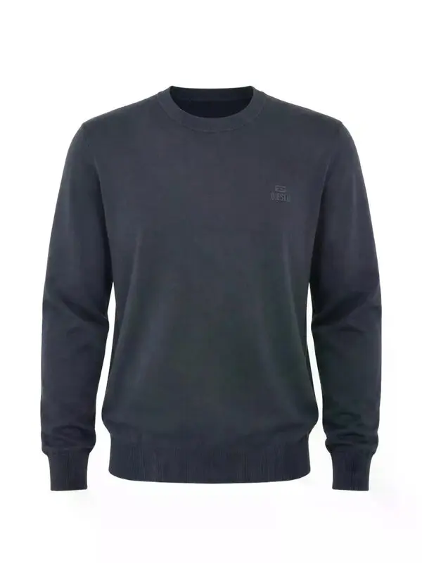 DIESEL® Logo Print Crew Neck Sweater