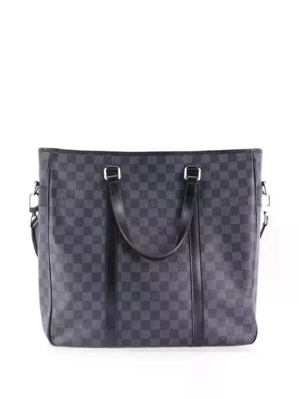 LOUIS VUITTON Damier Graphite Mm Tote Bag - Black