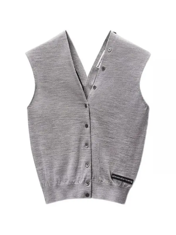 Alexander Wang Sleeveless Knitted Cardigan