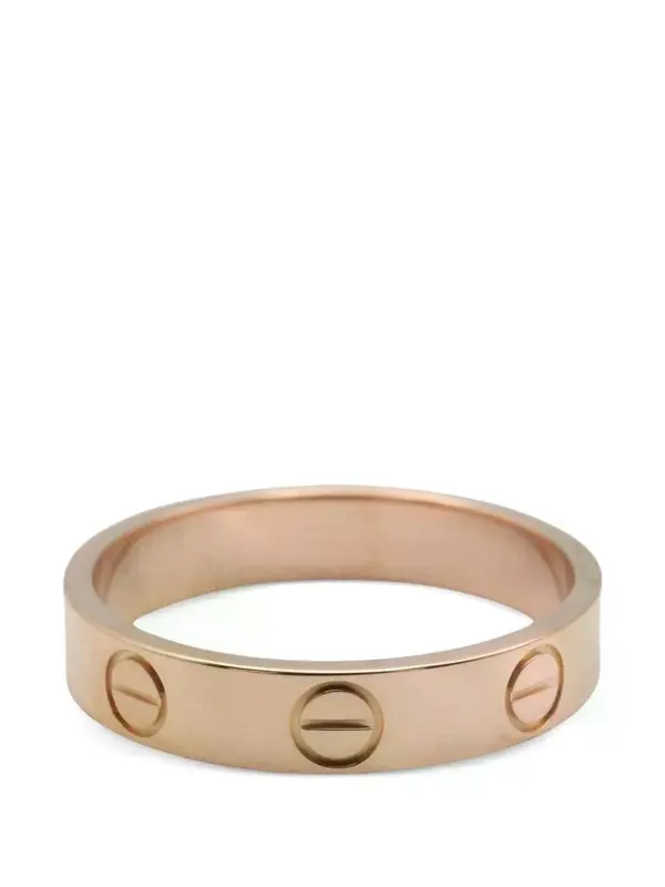 Cartier 18k Gold Love Mini Ring - Pink