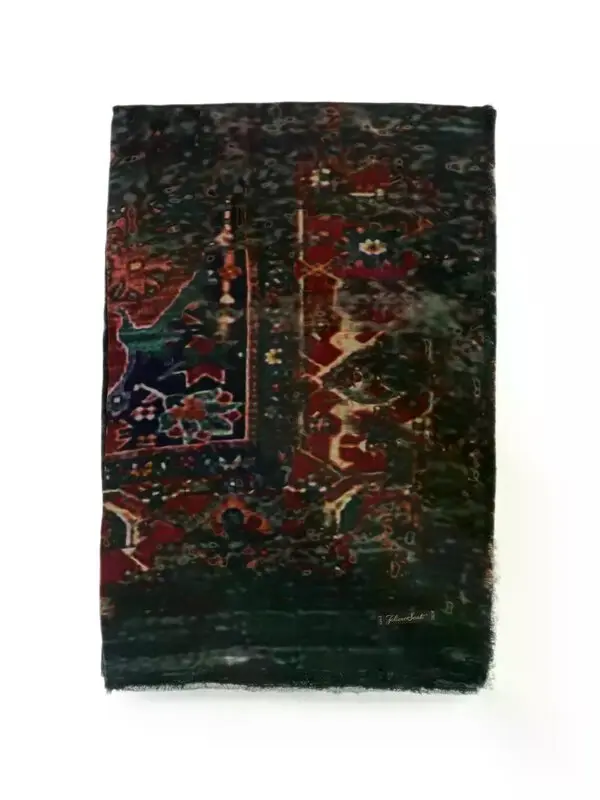 Faliero Sarti Patterned Fringed Scarf - Green