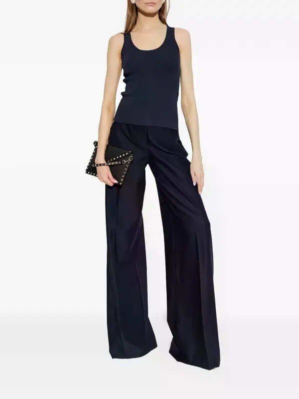 Max Mara Ribbed-knit Tank Top - Blue