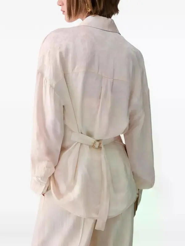 Liu Jo Jacquard Shirt With Jewel Embroidery