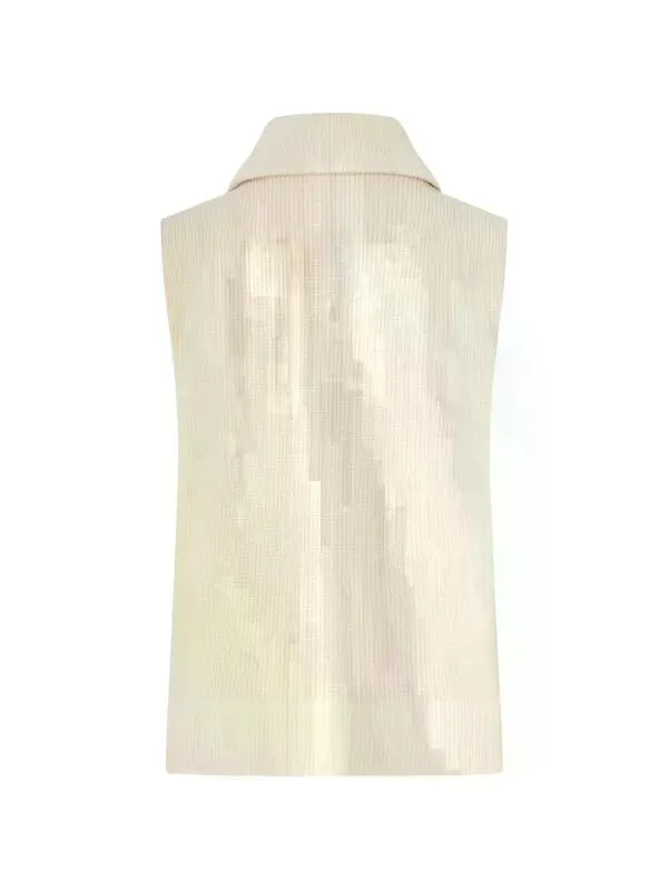MAISON MARGIELA Ribbed-knit Zip-up Gilet
