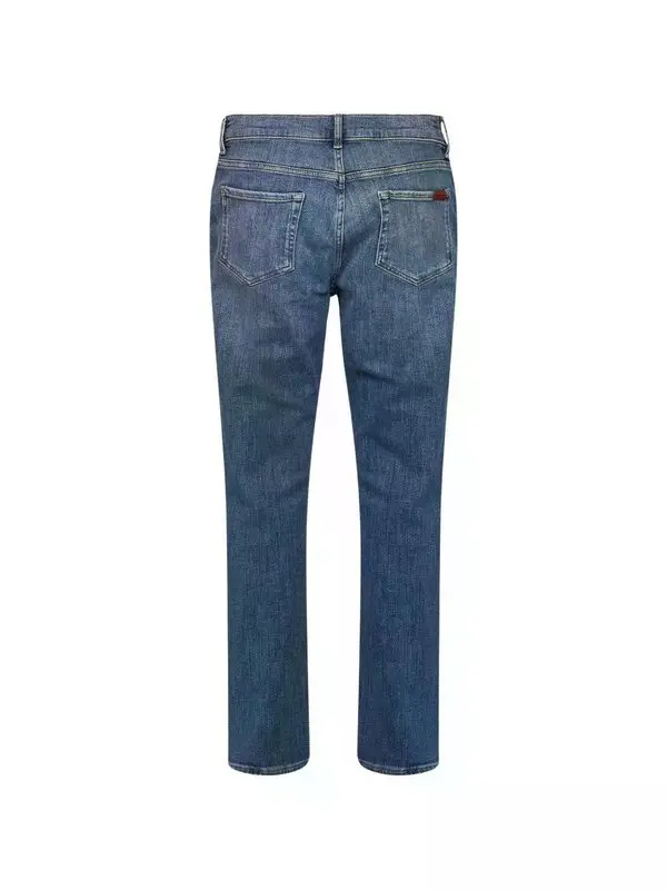 7 For All Mankind Faded Slim-fit Jeans