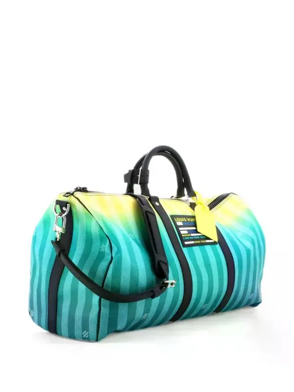 LOUIS VUITTON Keepall Bandouliere 50 Travel Bag - Black