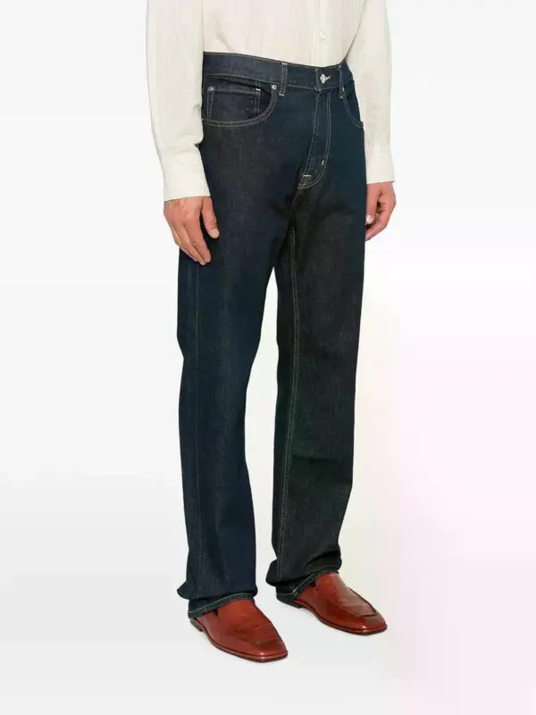 7 For All Mankind Contrast-stitch Straight-leg Jeans