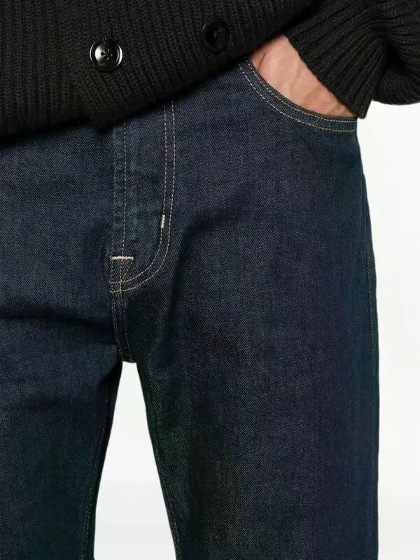7 For All Mankind Contrast-stitch Straight-leg Jeans
