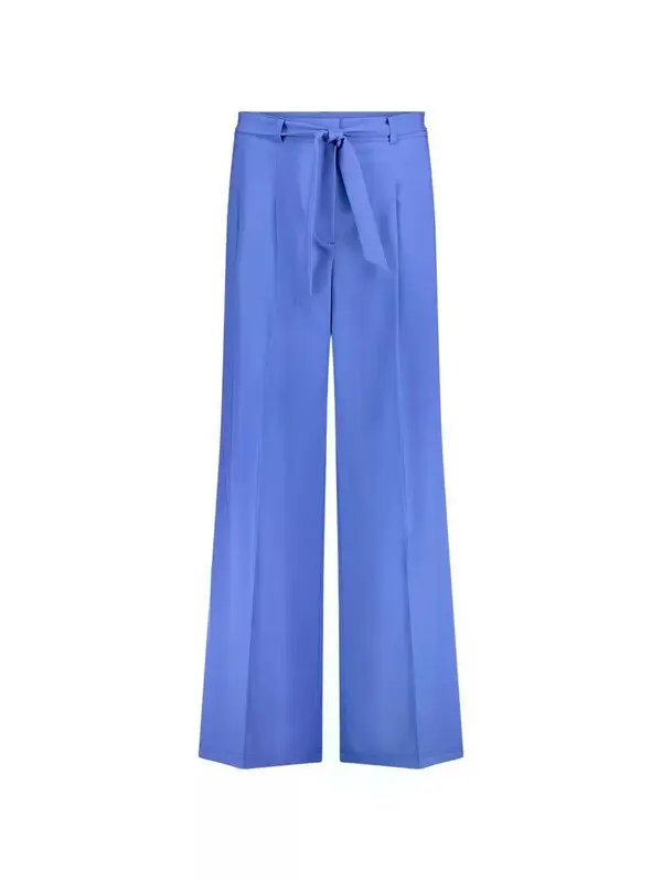 BETTY BARCLAY Belted Wide-leg Trousers - Blue