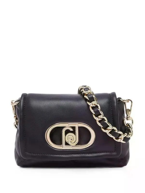 Liu Jo Lapuffy Small Bag With Chain Detail - Black