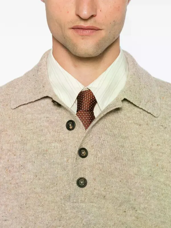 Eleventy Button-placket Polo-collar Polo Shirt