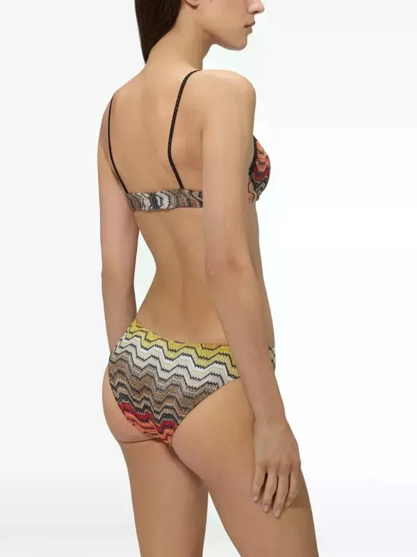 Missoni Balconette Bikini With Greek Motif - Orange